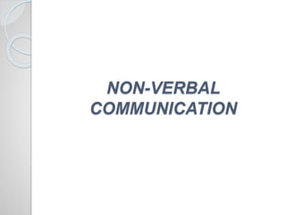 Non verbal communication in england | PPTX