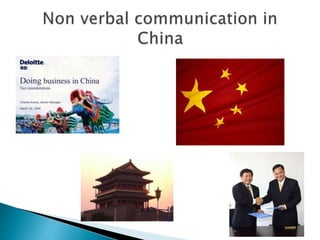 Non verbal communication russia, japan and china | PPTX