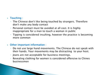 Non verbal communication russia, japan and china | PPTX