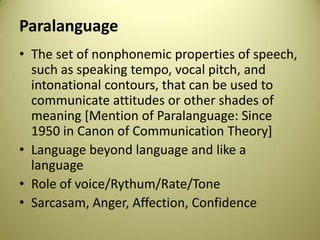 Non verbal communication | PPT