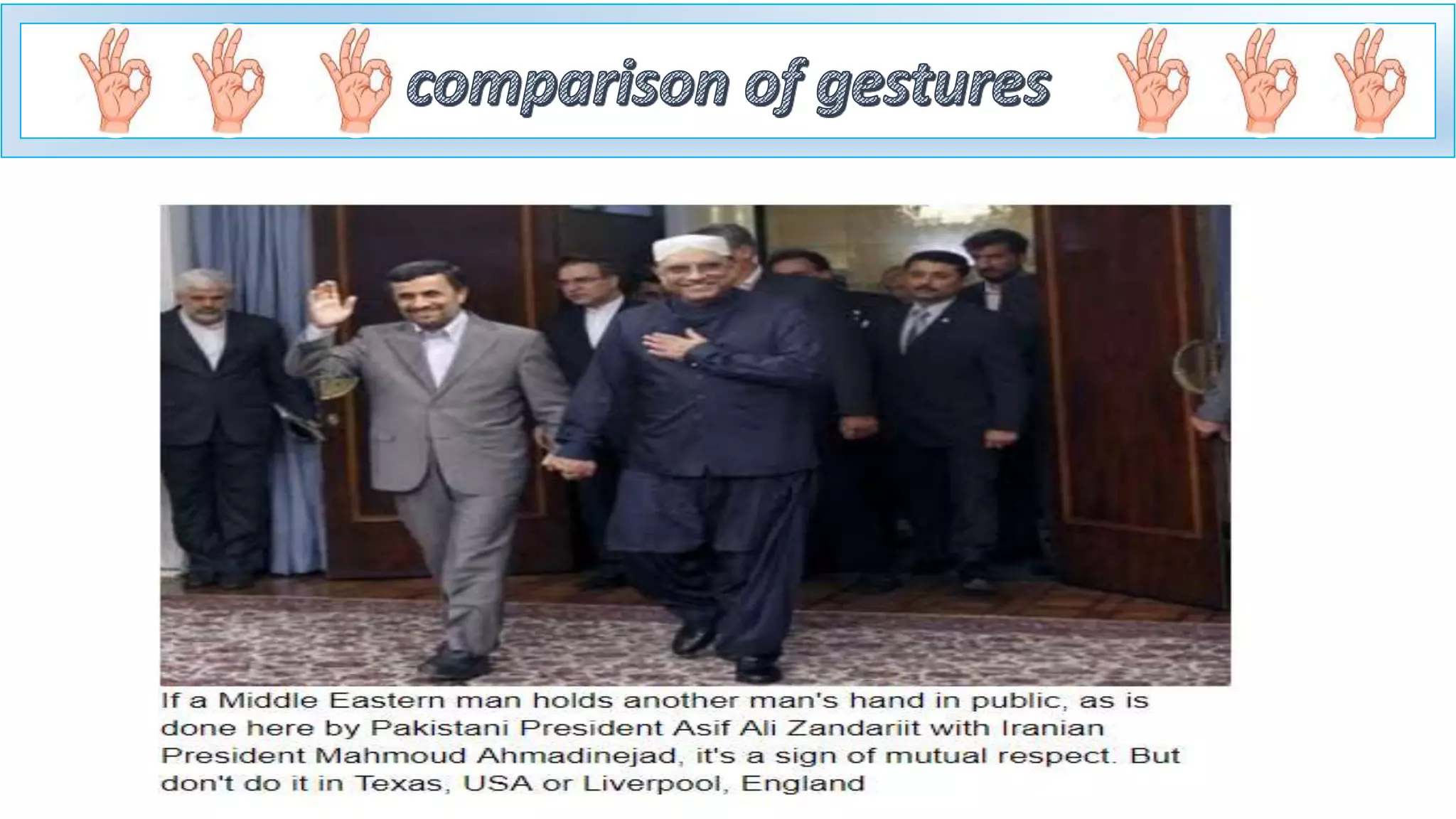 Non-Verbal Gestures Around the World | PPT