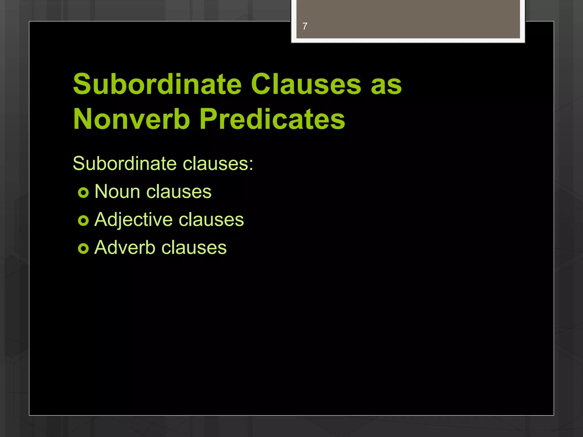 Non verb predicates in Indonesian Sentences | PPTX