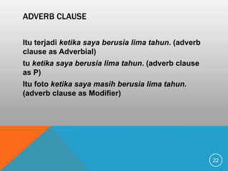 Non-verb Predicates in Bahasa Indonesia | PPT