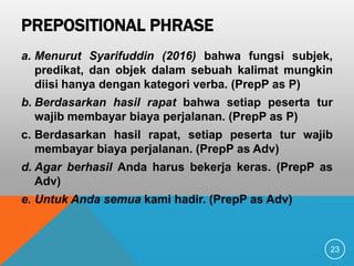 Non-verb Predicates in Bahasa Indonesia | PPT