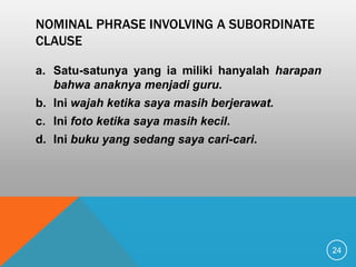 Non-verb Predicates in Bahasa Indonesia | PPT