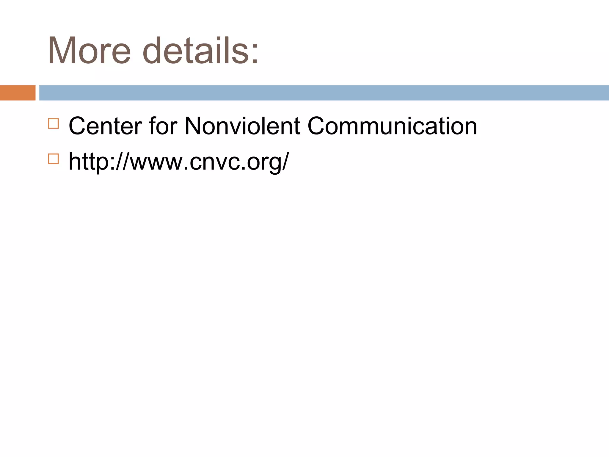 Non violent communication | PPT