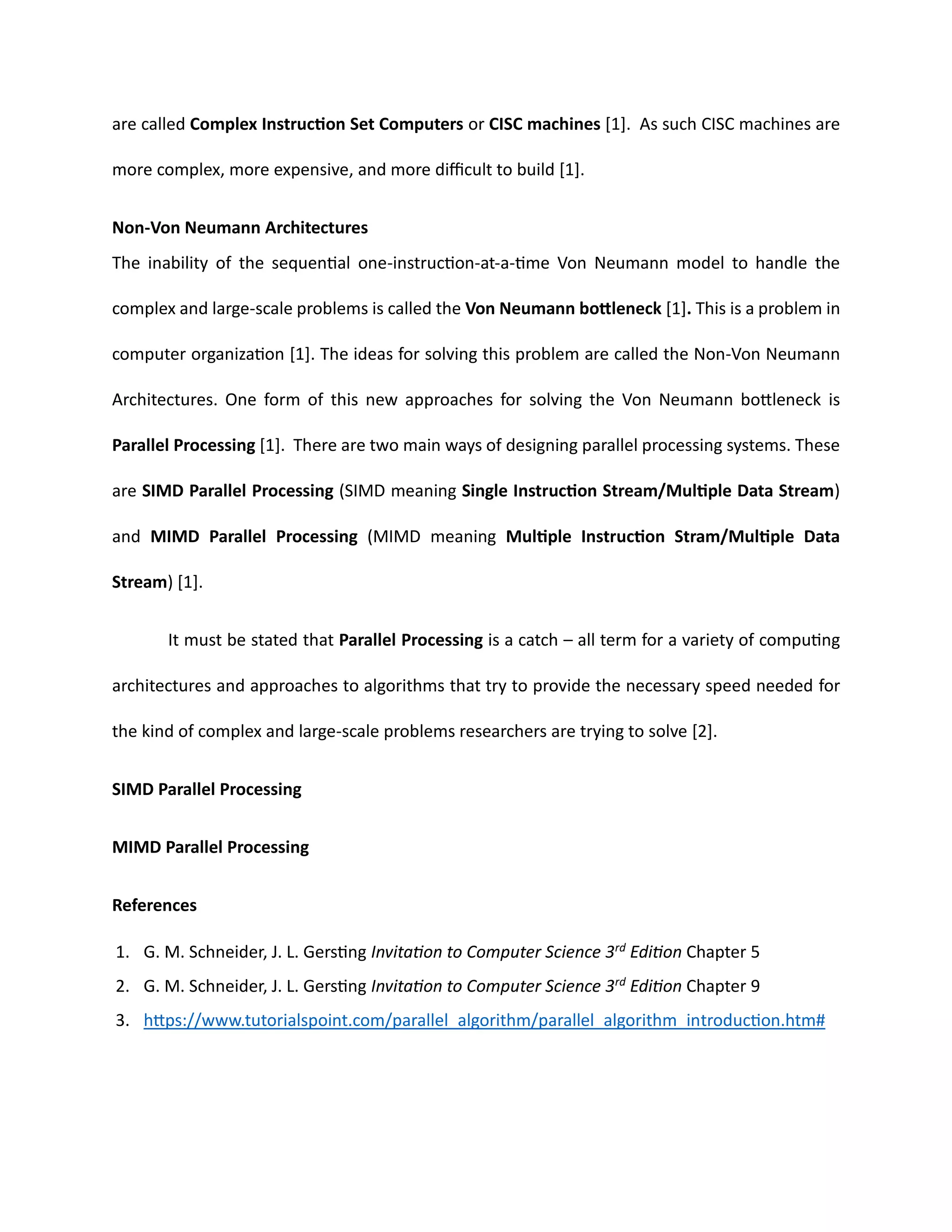 Non-Von Neumann Architectures | PDF