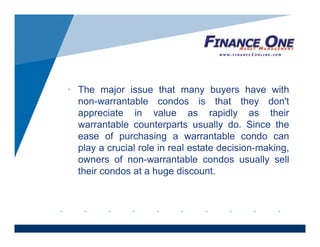 Non warrantable condos | PPT