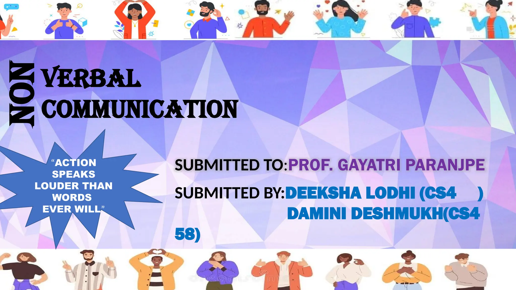 non verbal communication english ,english communication | PPT