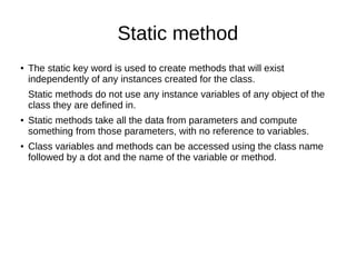 Non access modifiers | PDF