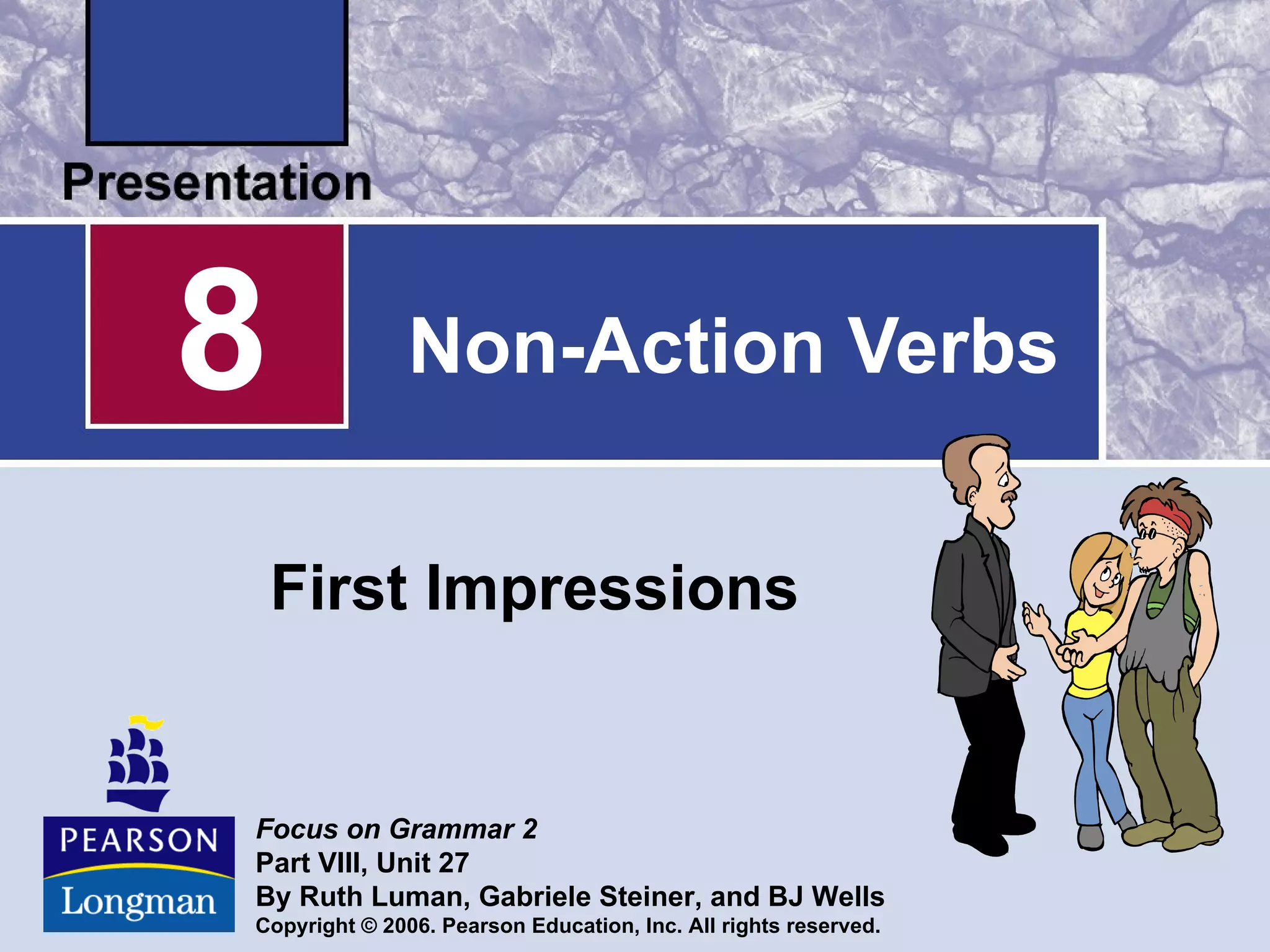 Non action verbs | PPS