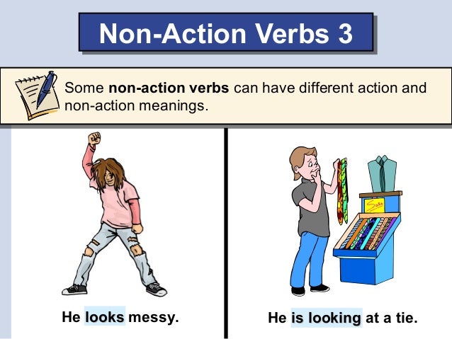 Non-action verbs