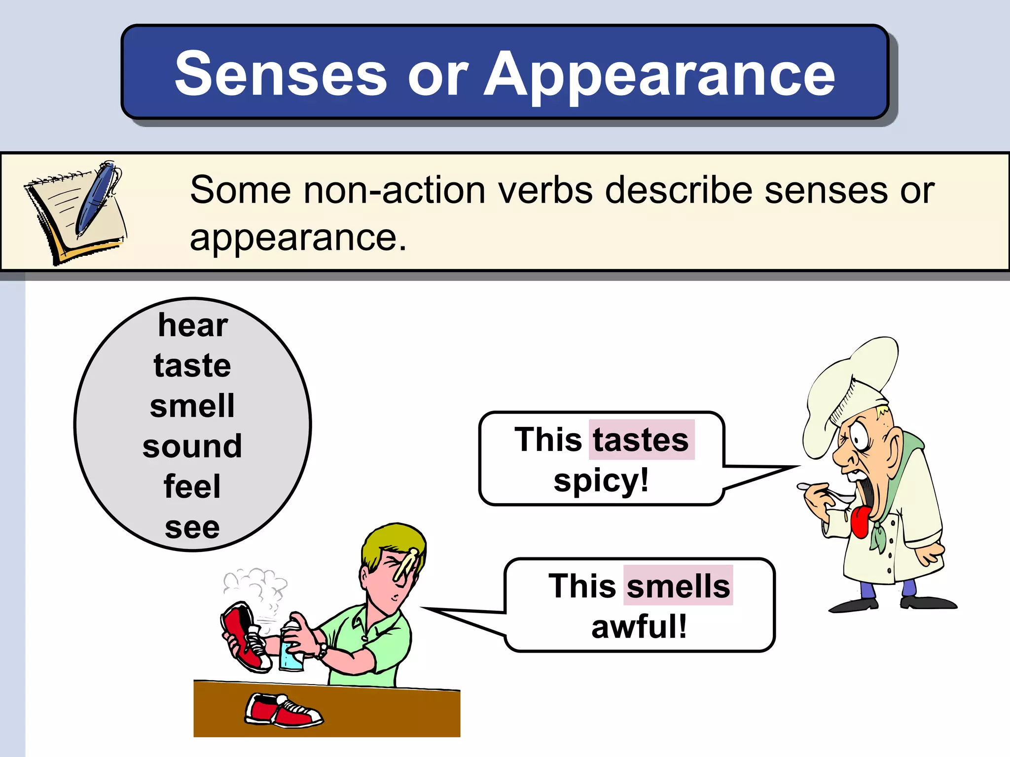 Non action verbs | PPT