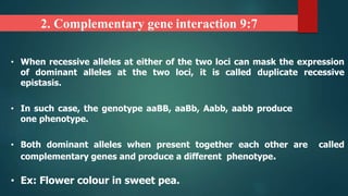 Non additive gene action | PPTX