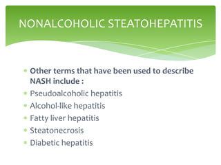 Nonalcoholic fatty liver disease | PPTX