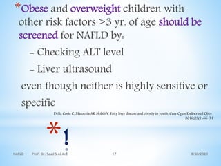 Nonalcoholic fatty liver disease NAFLD in children | PPTX
