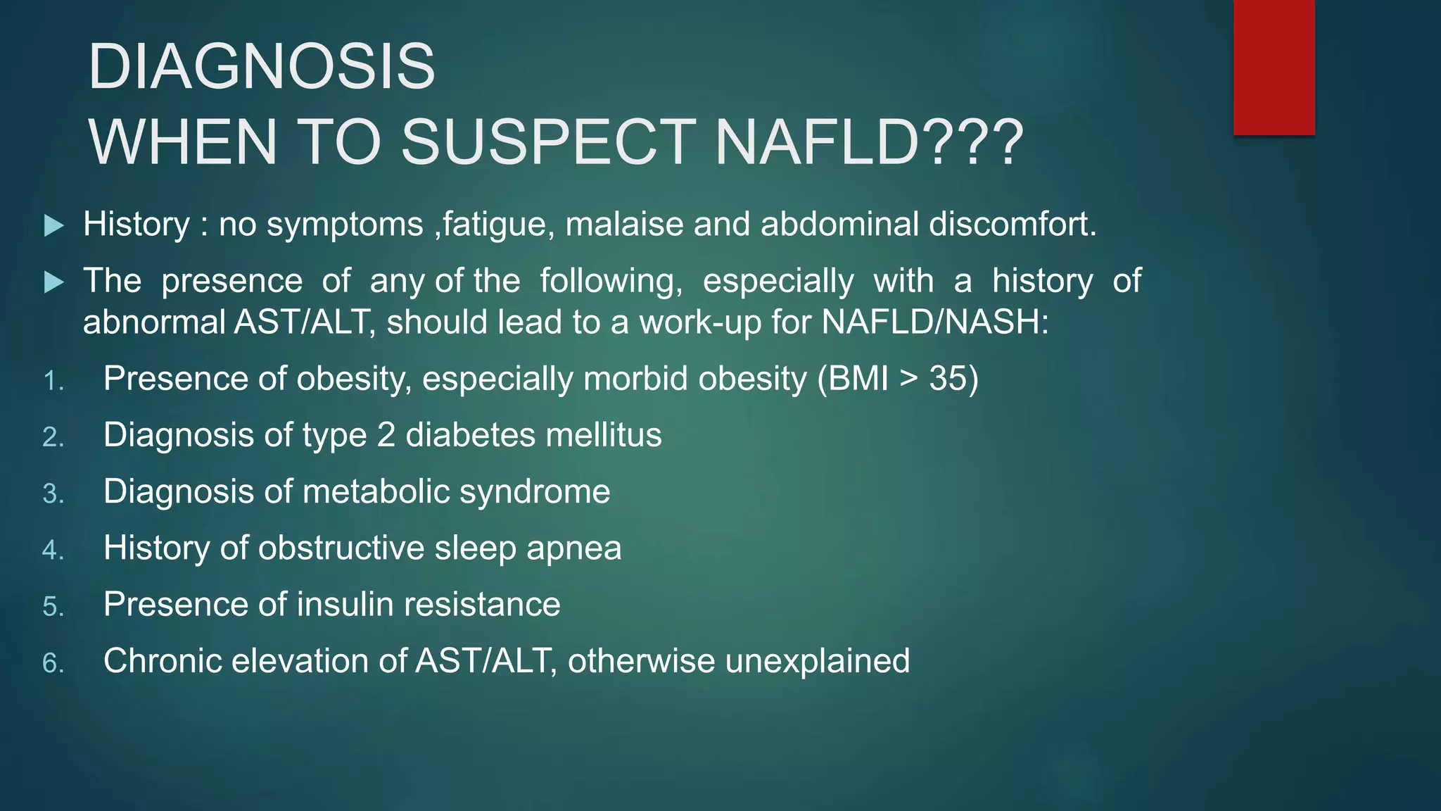 Non alcoholic fatty liver disease(NAFLD) | PPTX