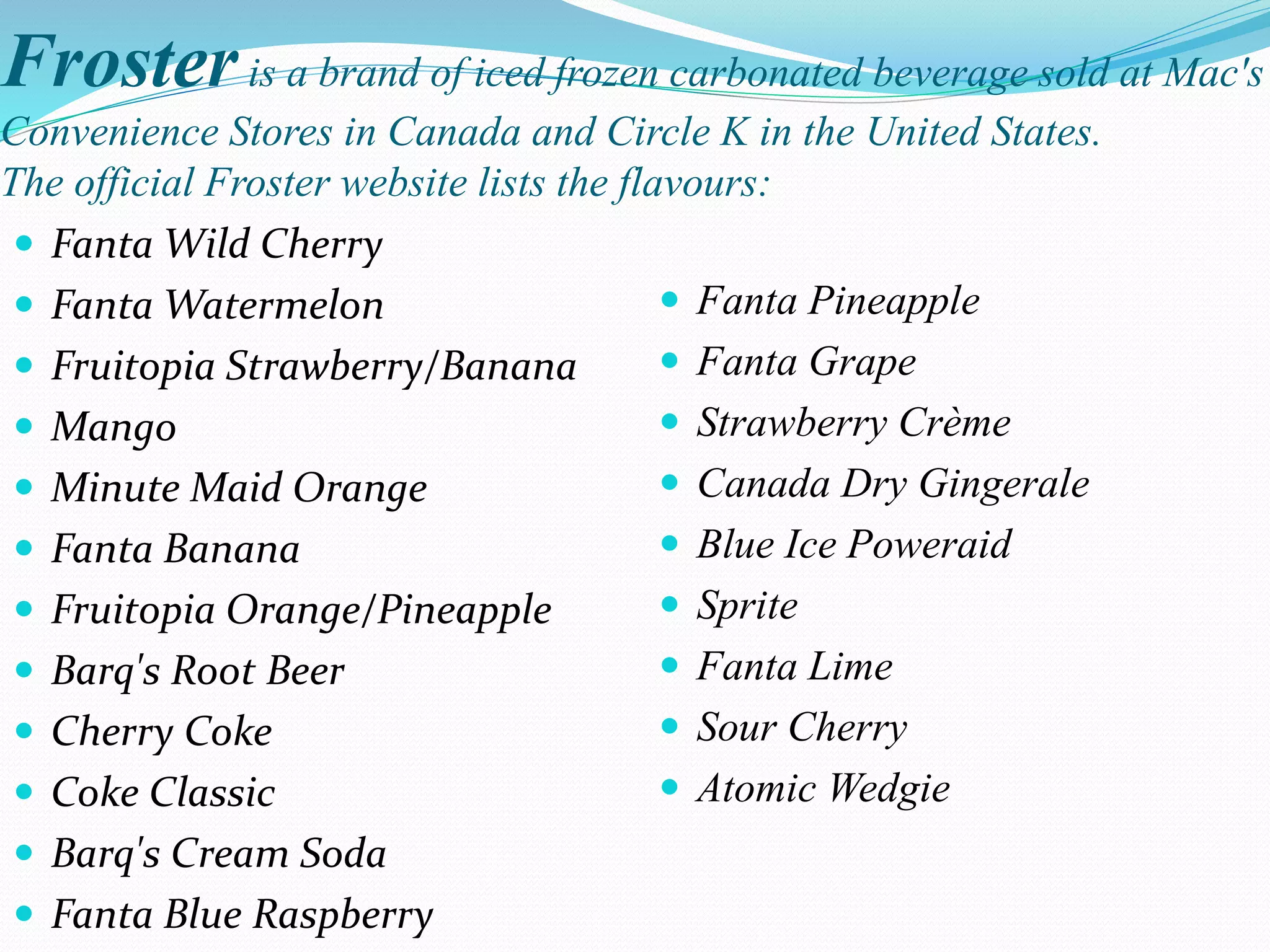 Non alcoholic beverages | PPTX