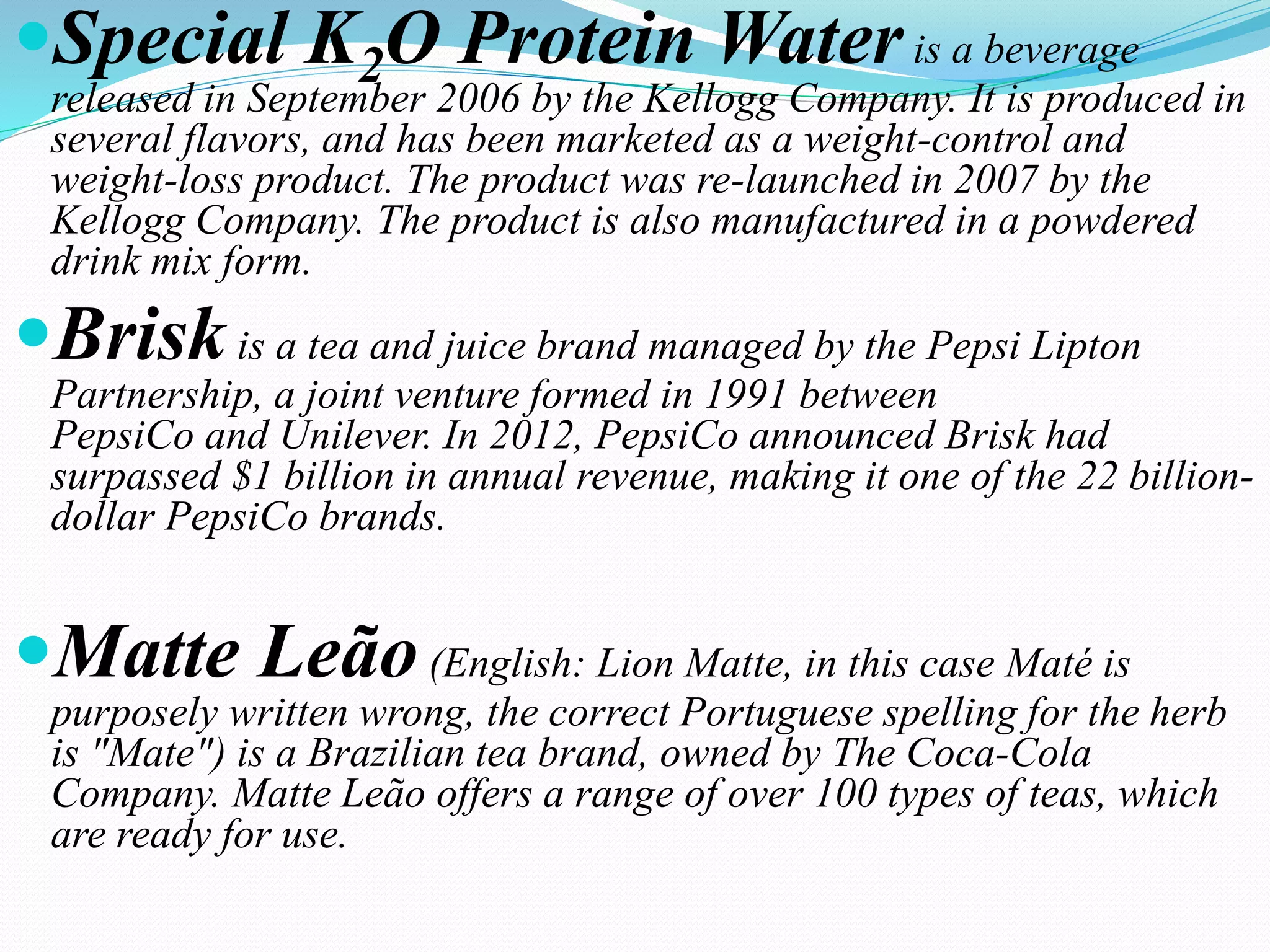 Non alcoholic beverages | PPTX