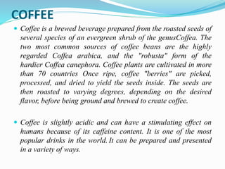 Non alcoholic beverages | PPTX