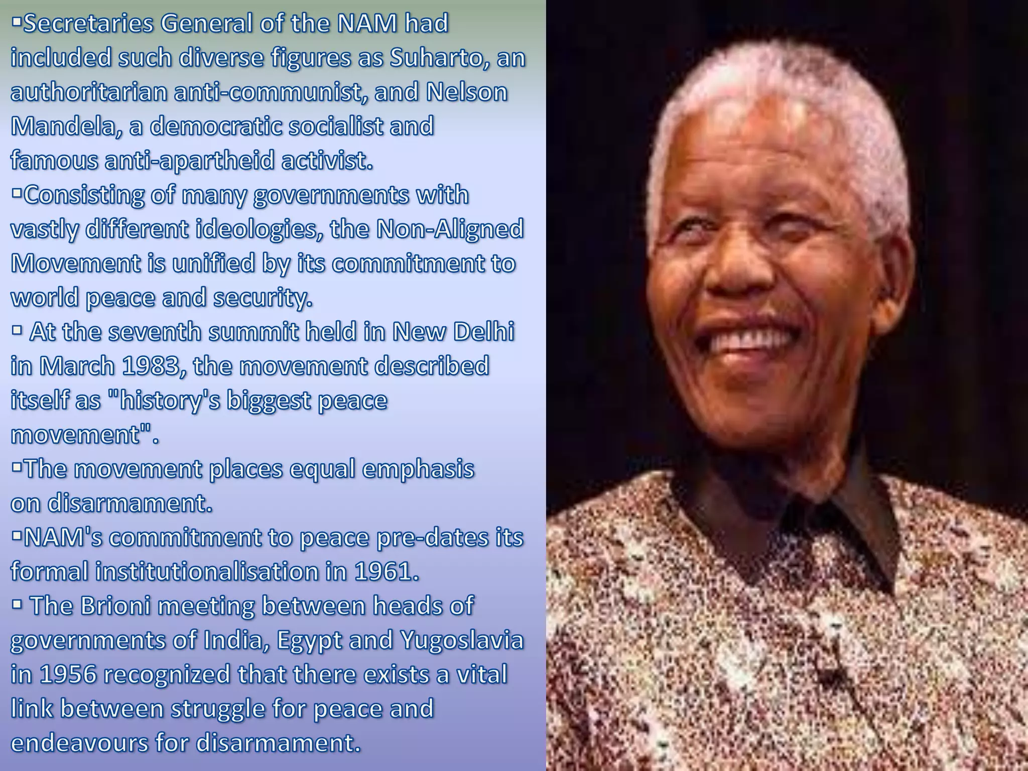 Non aligned movement (NAM) | PPTX