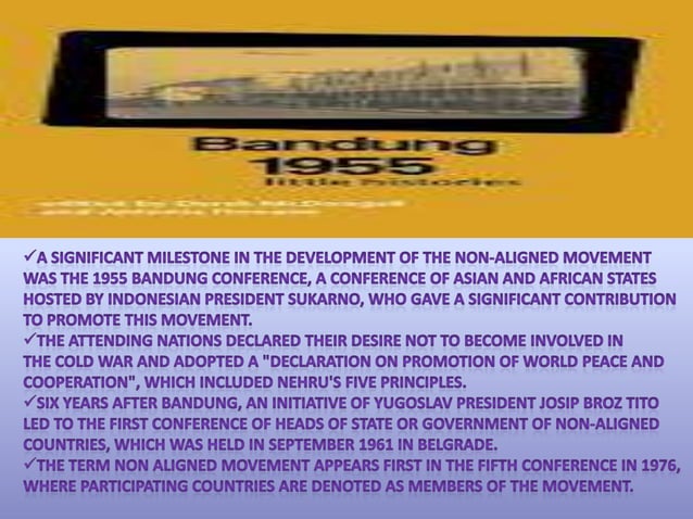 Non aligned movement (NAM) | PPTX