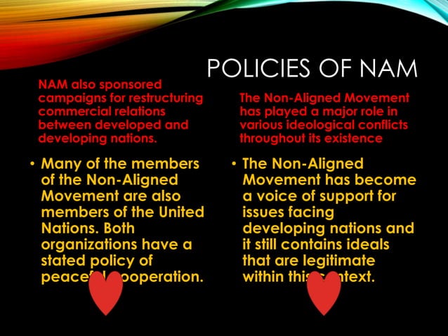 NAM (Non Alignment Movement) | PPT