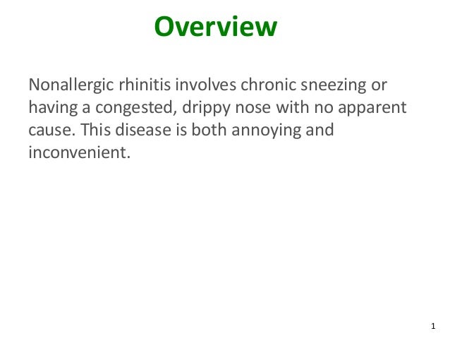 Nonallergic Rhinitis Facts Triggers Symptoms