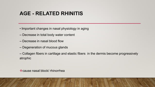 Non Allergic Rhinitis | PPTX | Ear, Nose and Throat Conditions ...