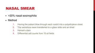 Hansel Stain Nasal Smear