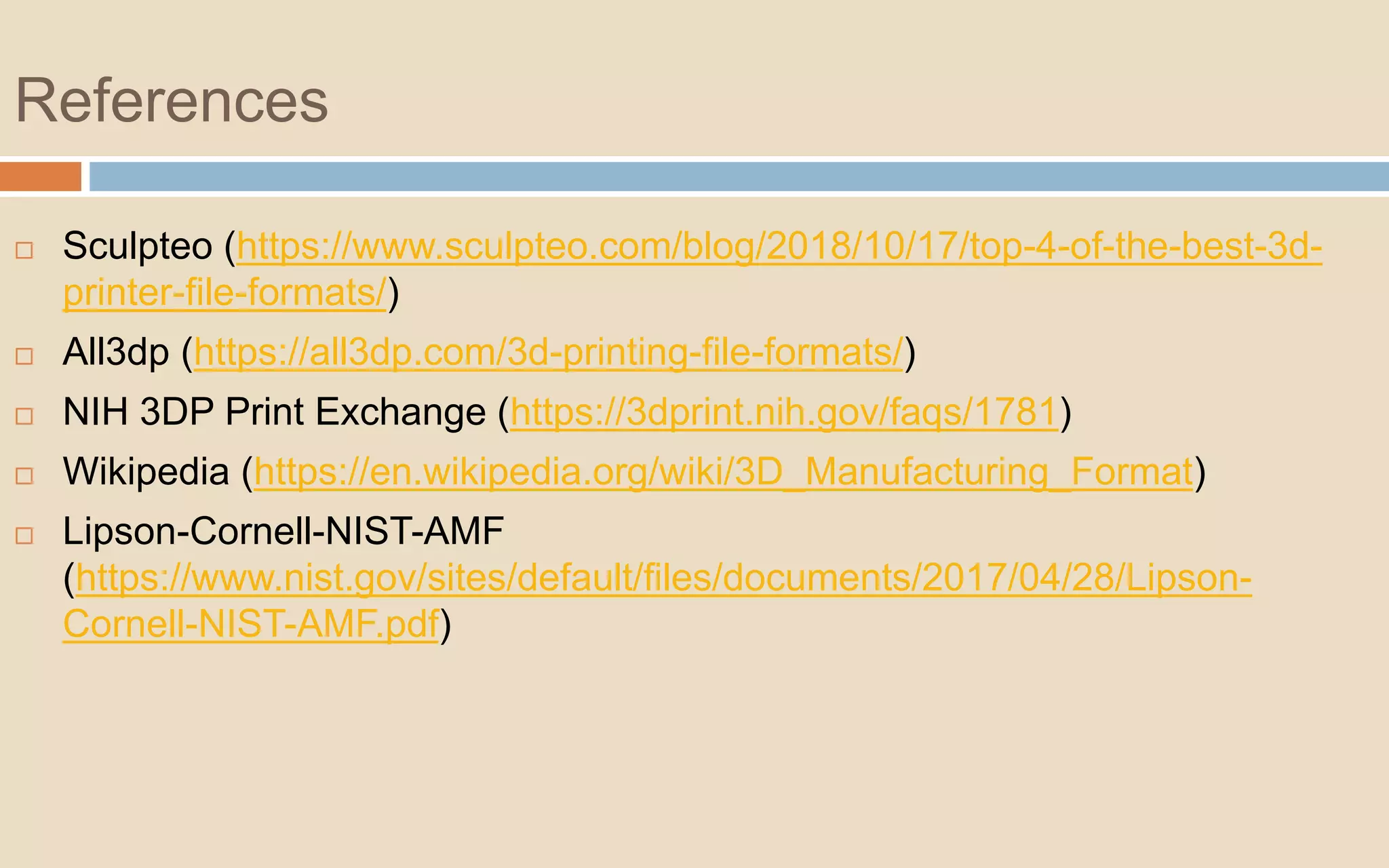 Additive manufacturing file formats or 3D file formats | PPT