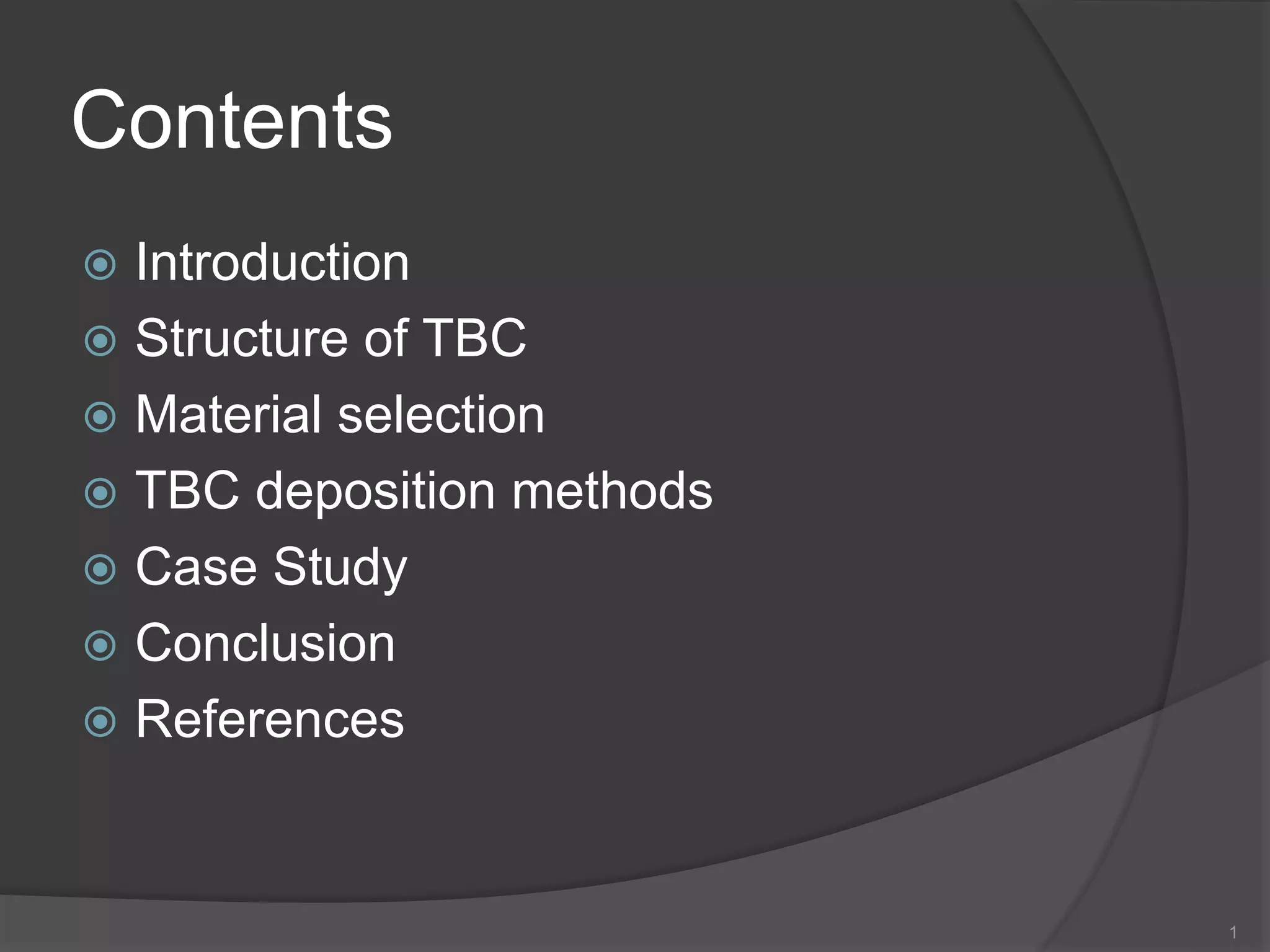 Thermal barrier coatings (tbc) | PPTX