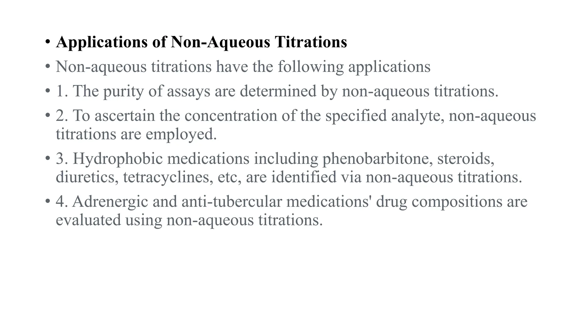 Non Aqueous titration: Definition, Principle and Application | PPTX