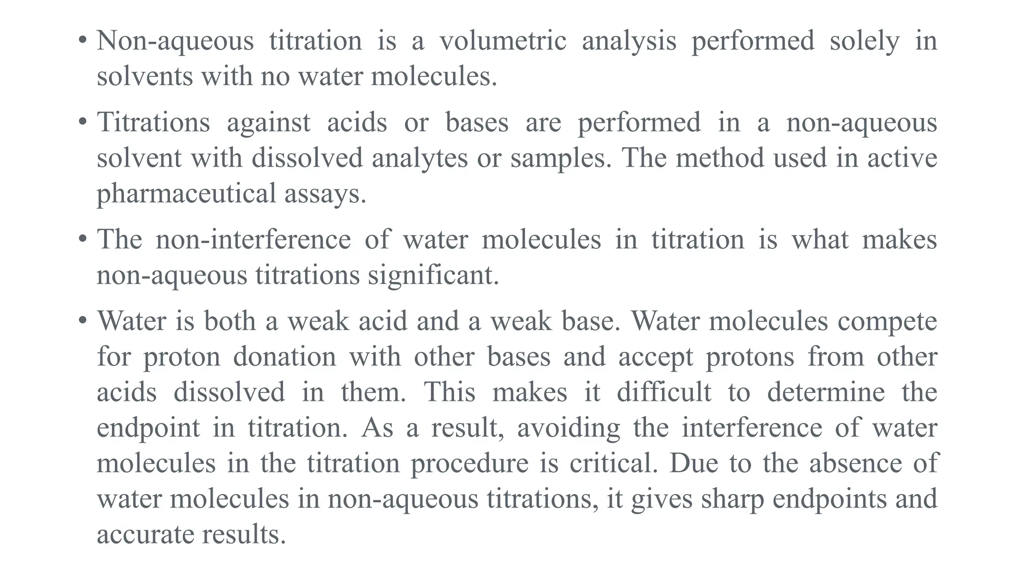 Non Aqueous titration: Definition, Principle and Application | PPTX