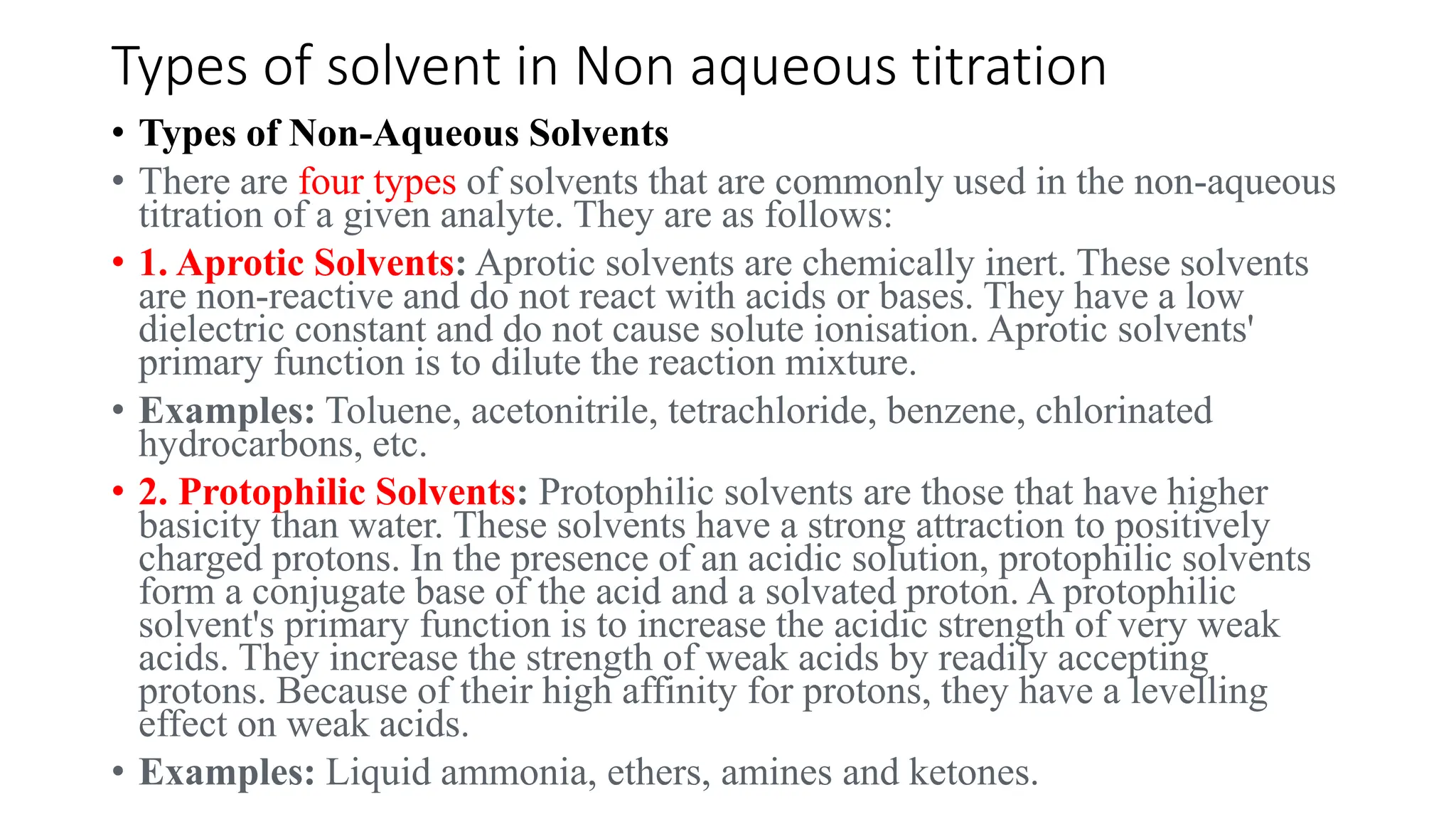Non Aqueous titration: Definition, Principle and Application | PPTX