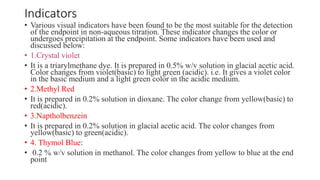 Non Aqueous titration: Definition, Principle and Application | PPTX