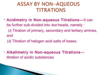 Non aq titrations unit 2 | PPT