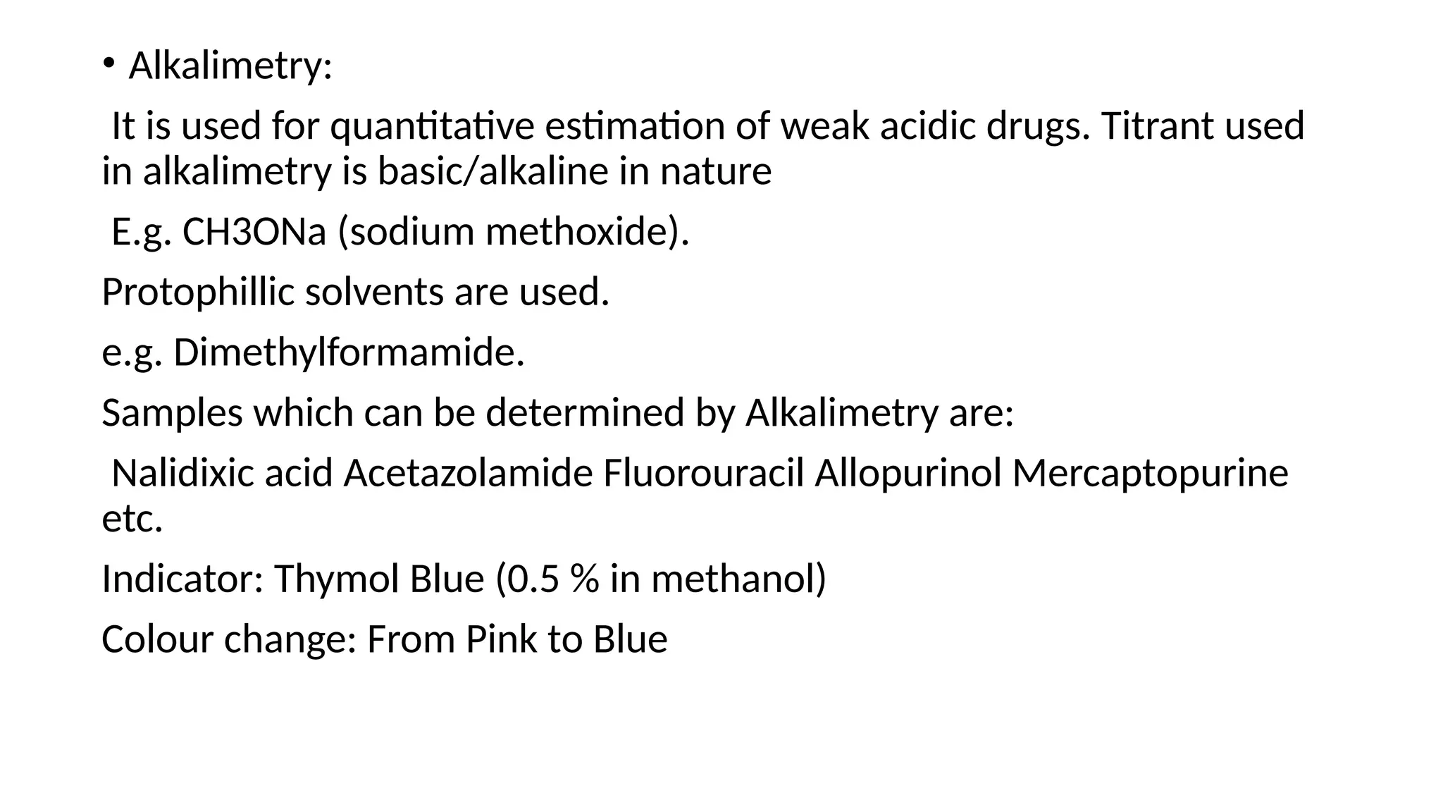 non aquous titration for pharmaceutical analysis | PPTX