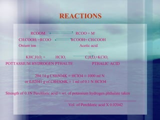 Non aqueous titration | PPT
