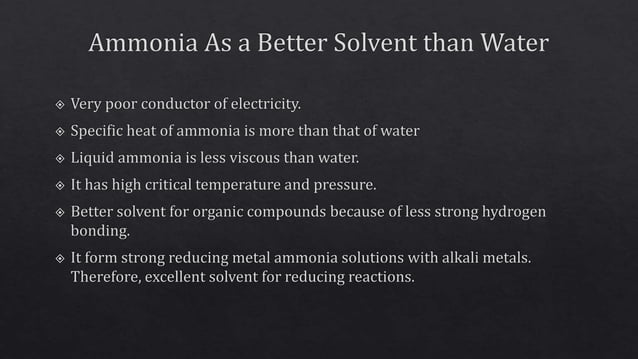 Non aqueous solvents | PPTX