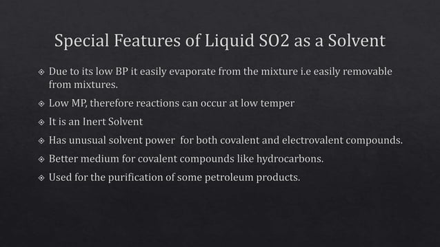 Non aqueous solvents | PPTX