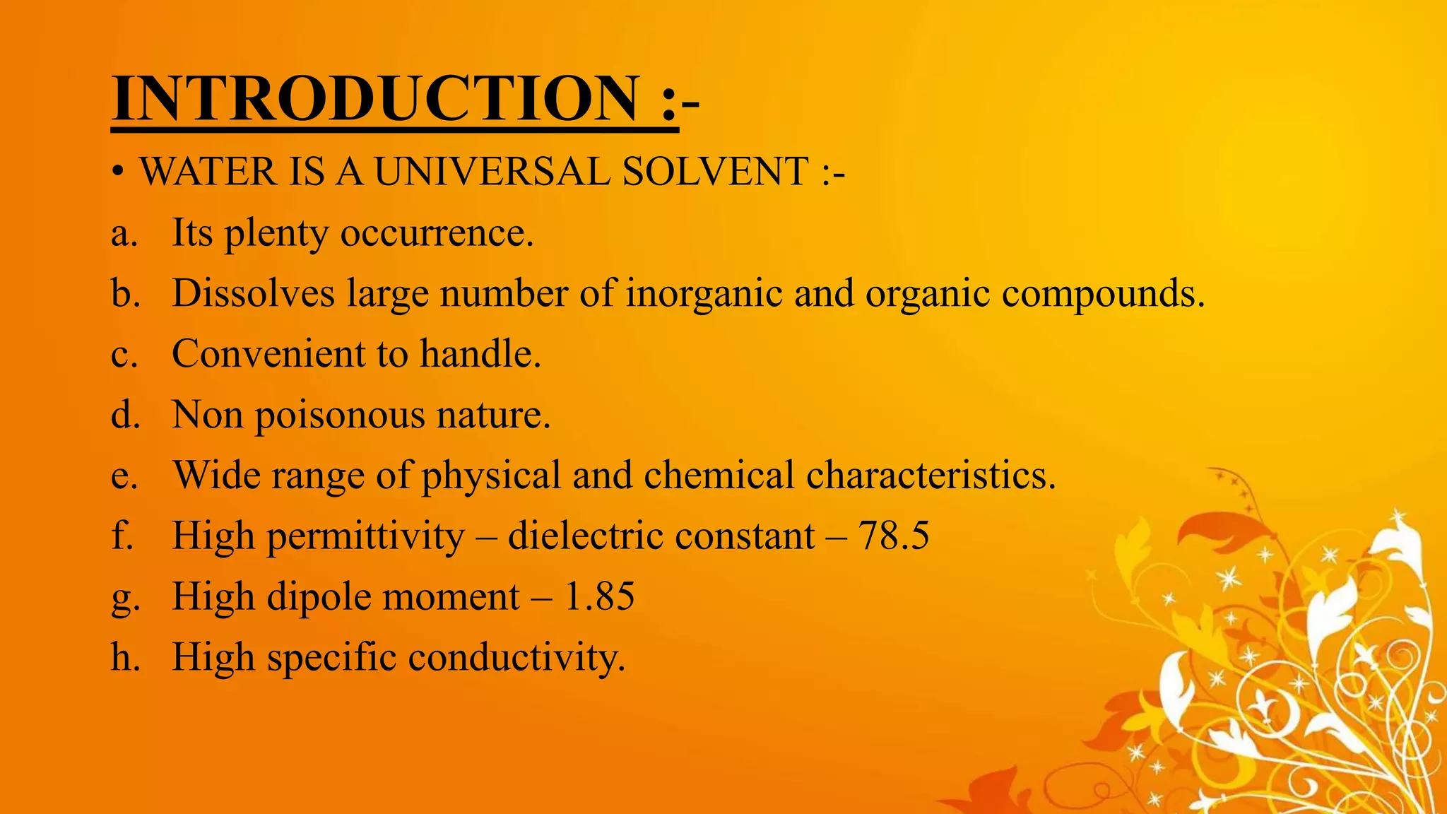 Non aqueous solvents / solvents - B.Sc. | PPTX