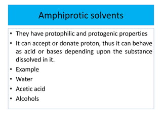 Non aqueous titration | PPTX