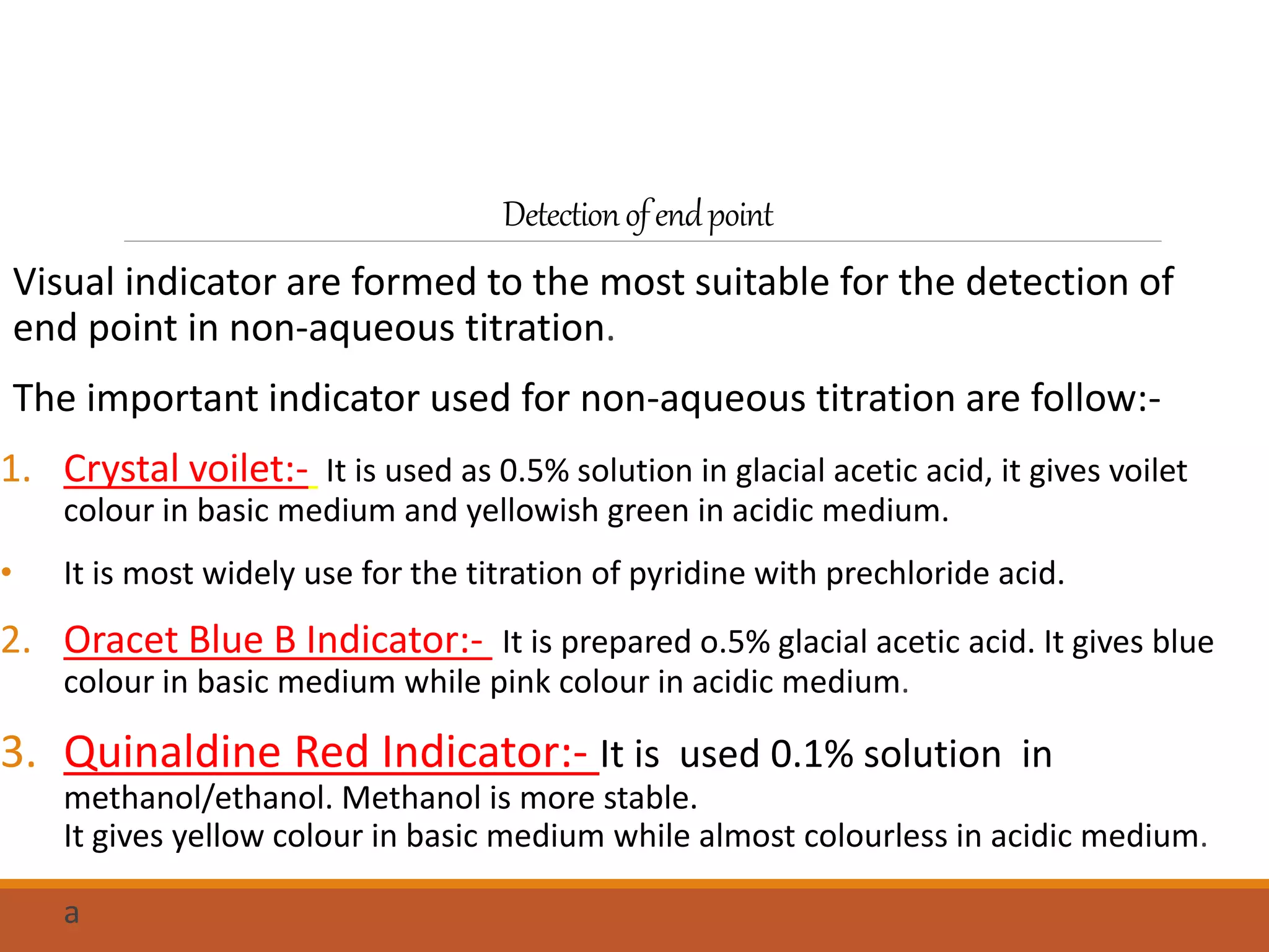 Non aqueous titration | PPTX