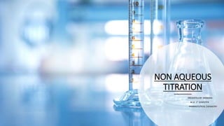 Non aqueous titration | PPT