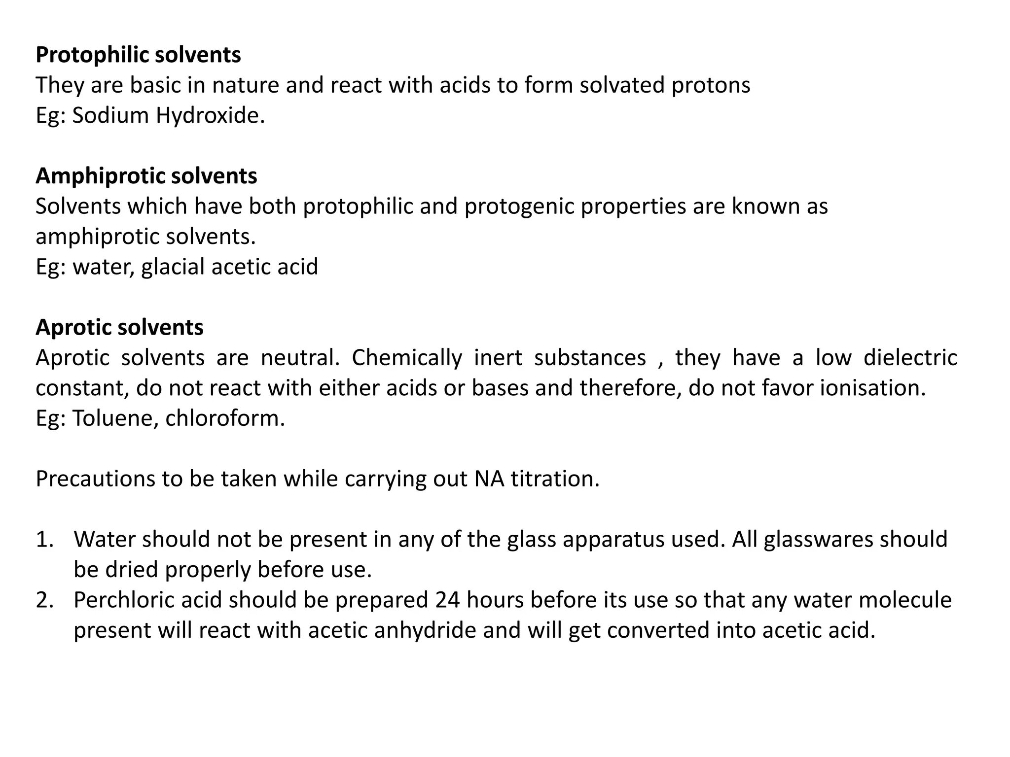 Non aqueous titration.pptx | Chemistry | Science