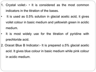 NON AQUEOUS TITRATION.pptx | Chemistry | Science