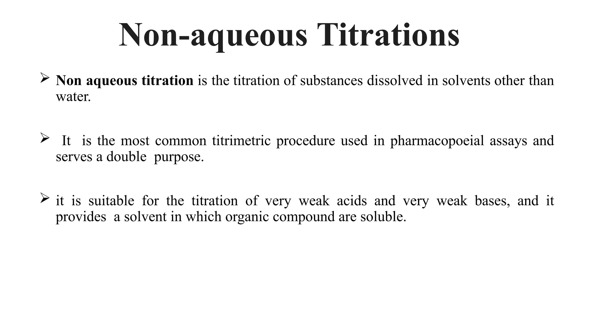 Non aqueous titration...............pptx