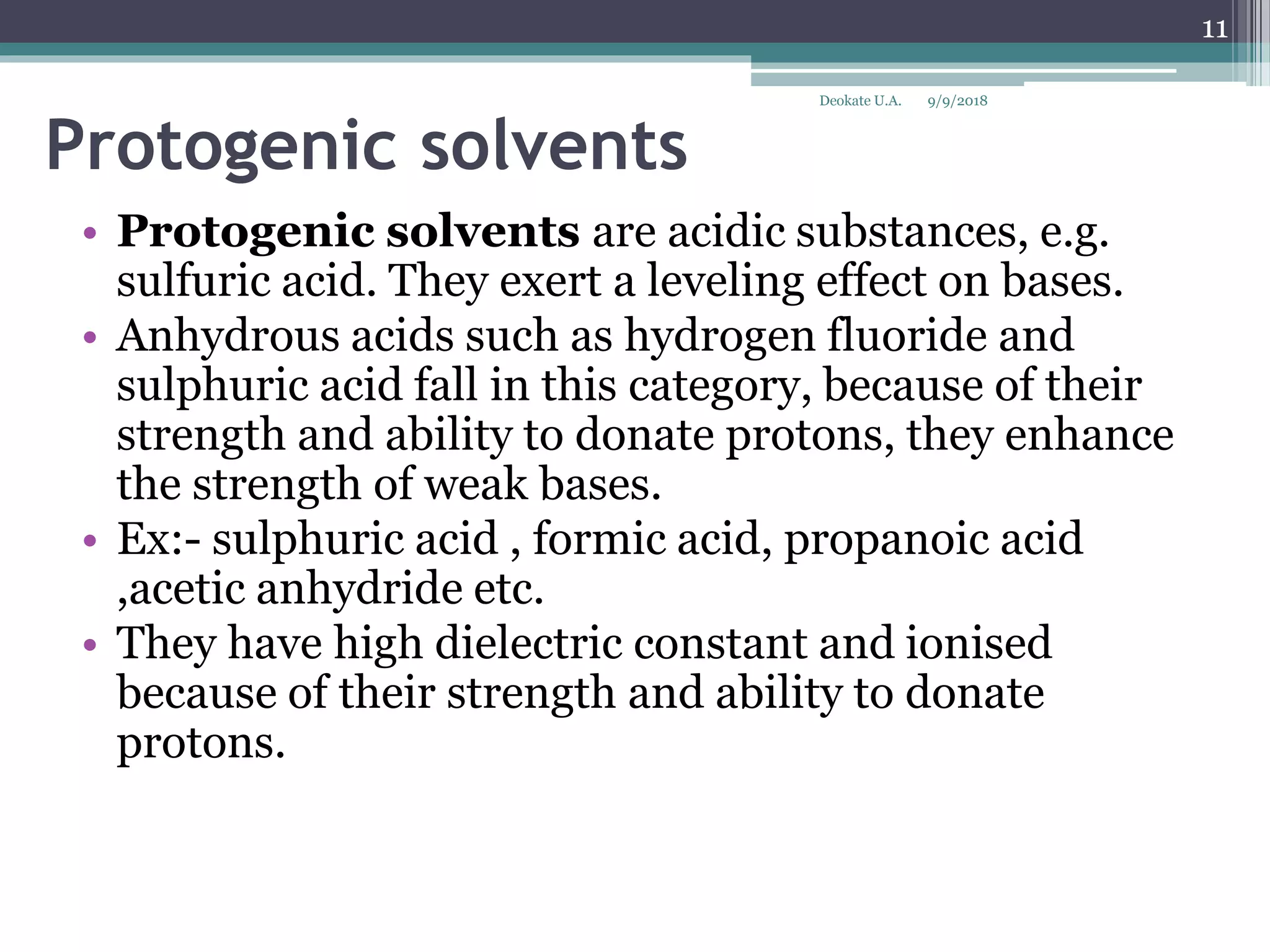 Non aqueous titrations | PPTX