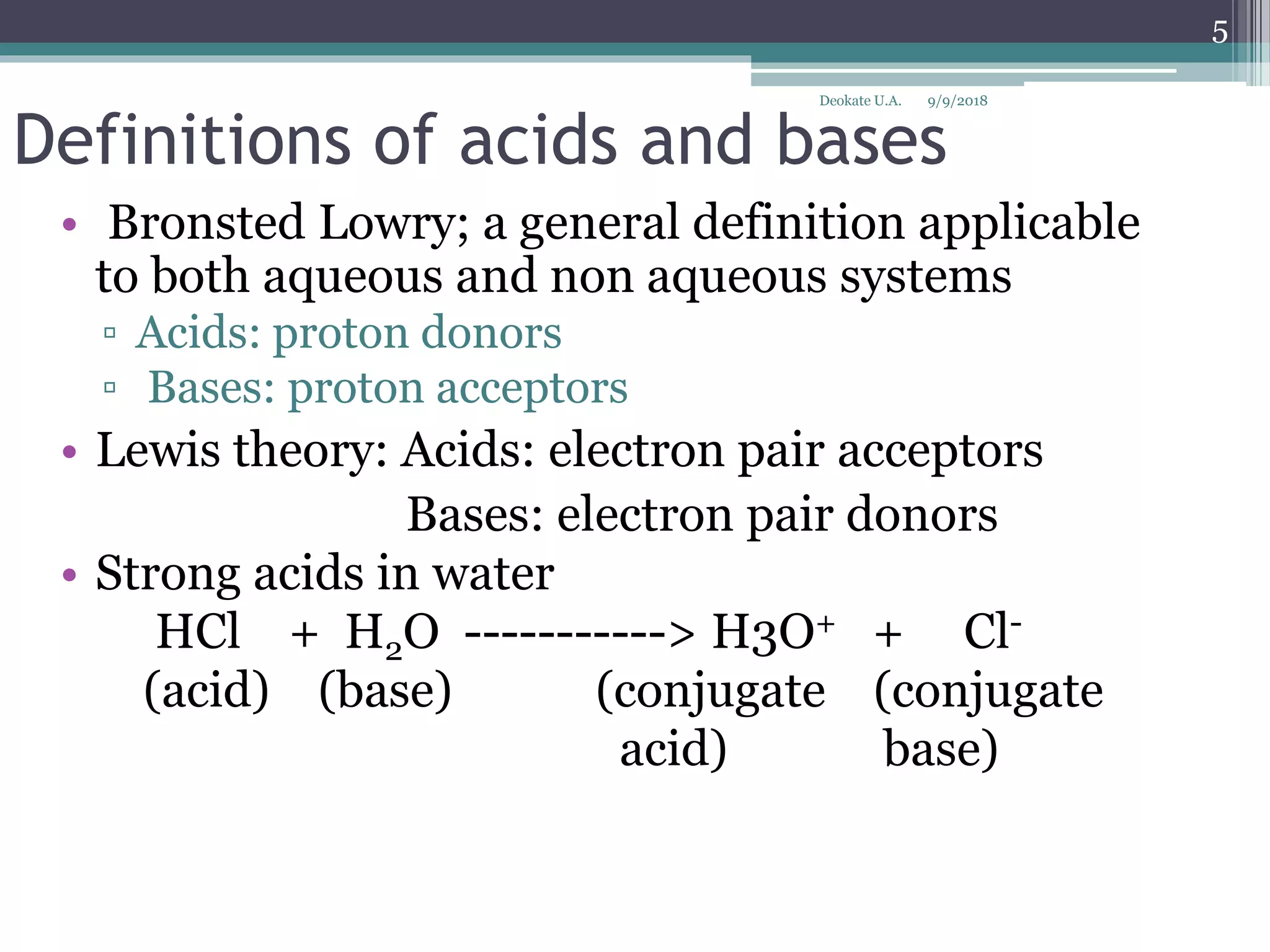 Non aqueous titrations | PPTX